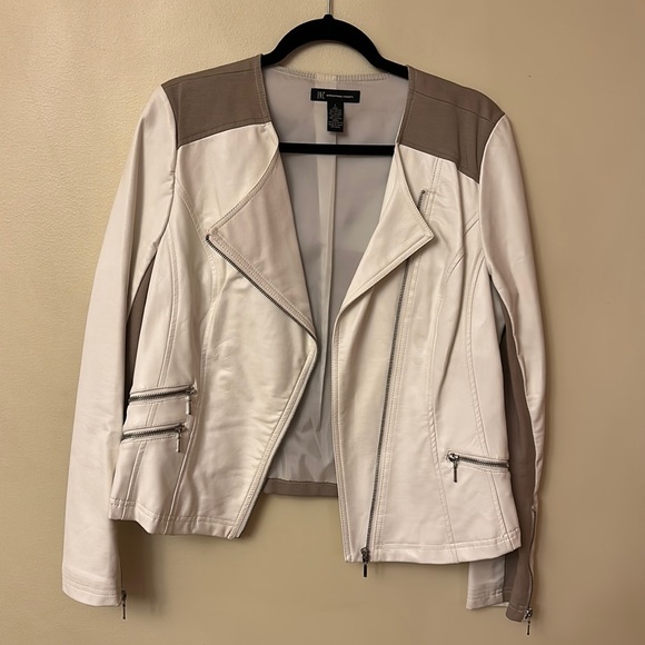 INC International Concepts | Jackets & Coats | Inc White Faux Leather ...